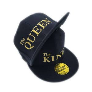 Navy Blue or Black the King & the Queen Snapback Summer Caps - Etsy