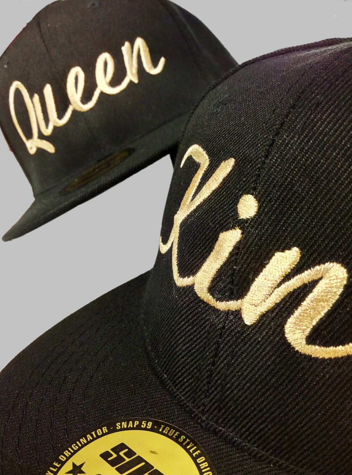 KING QUEEN Caps for Young Lovers Friends. High Quality - Etsy