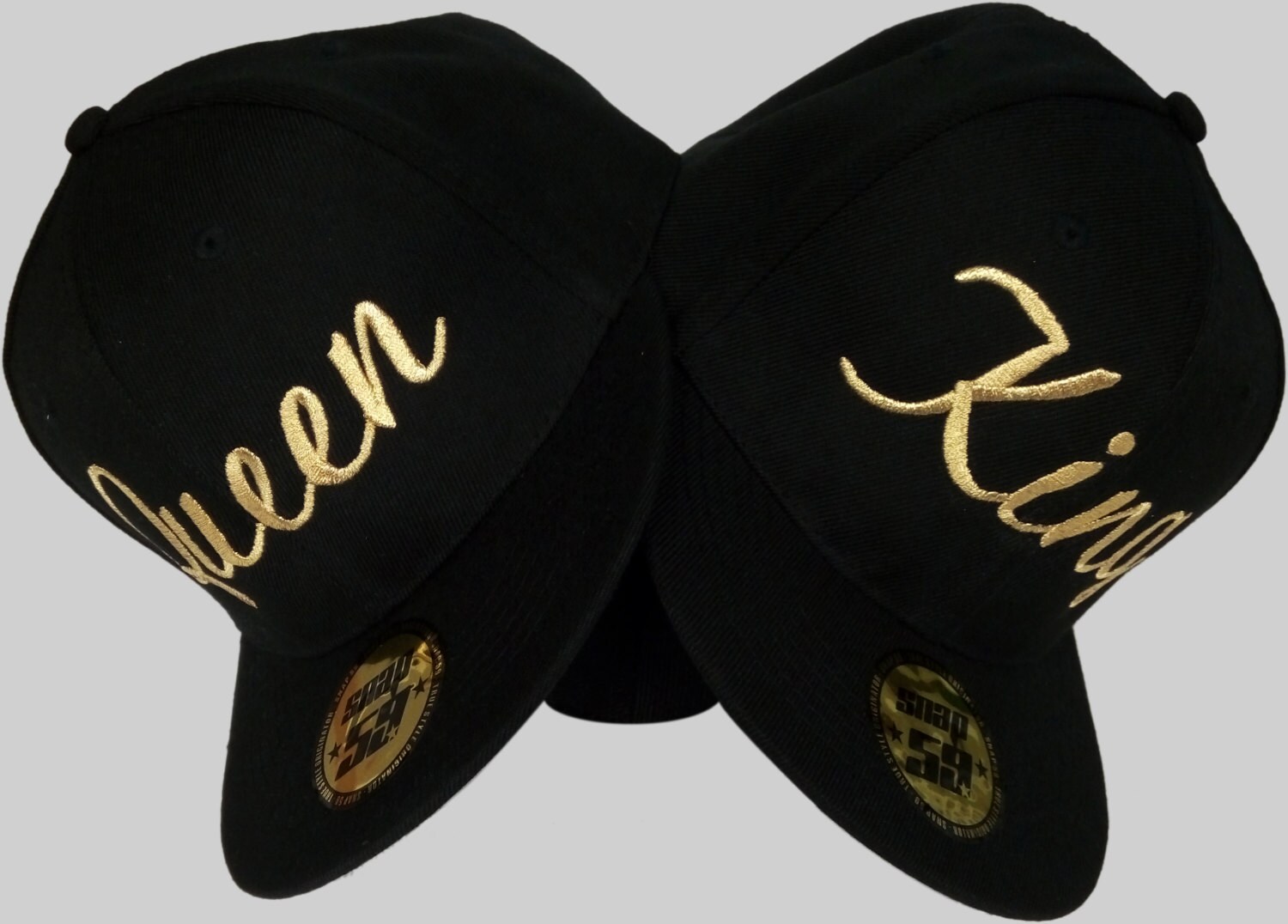 KING QUEEN Caps for Young Lovers Friends. High Quality - Etsy
