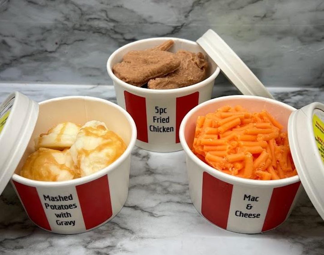 Kfc Inspired Fried Chicken Meal Wax Melts | Mac & Cheese | Mashed ...