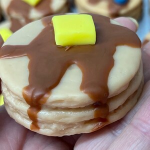 Realistic MINI Stack of BUTTERMILK PANCAKES Wax Melts Fake Food 6 Oz ...