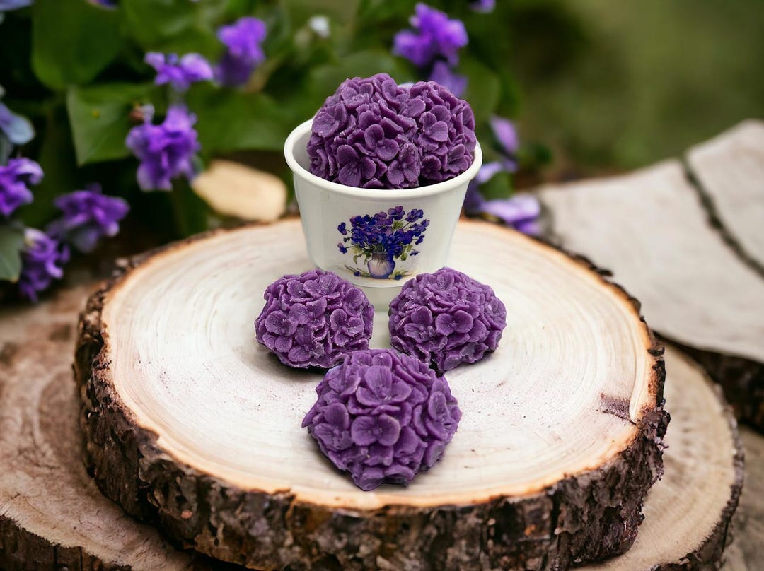 VIOLET CLUSTERS Realistic Floral Flower Wax Melts | 4 Melts | 4 Oz - Etsy