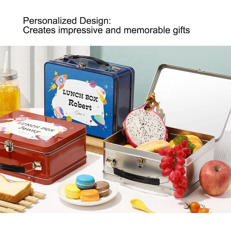Personalized Lunch Box - Etsy