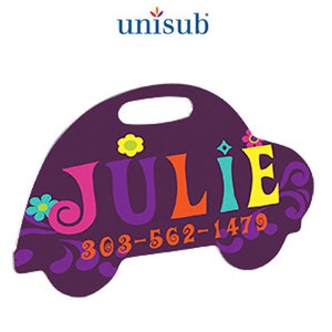 Personalized Car Shaped Bag Tag - Etsy