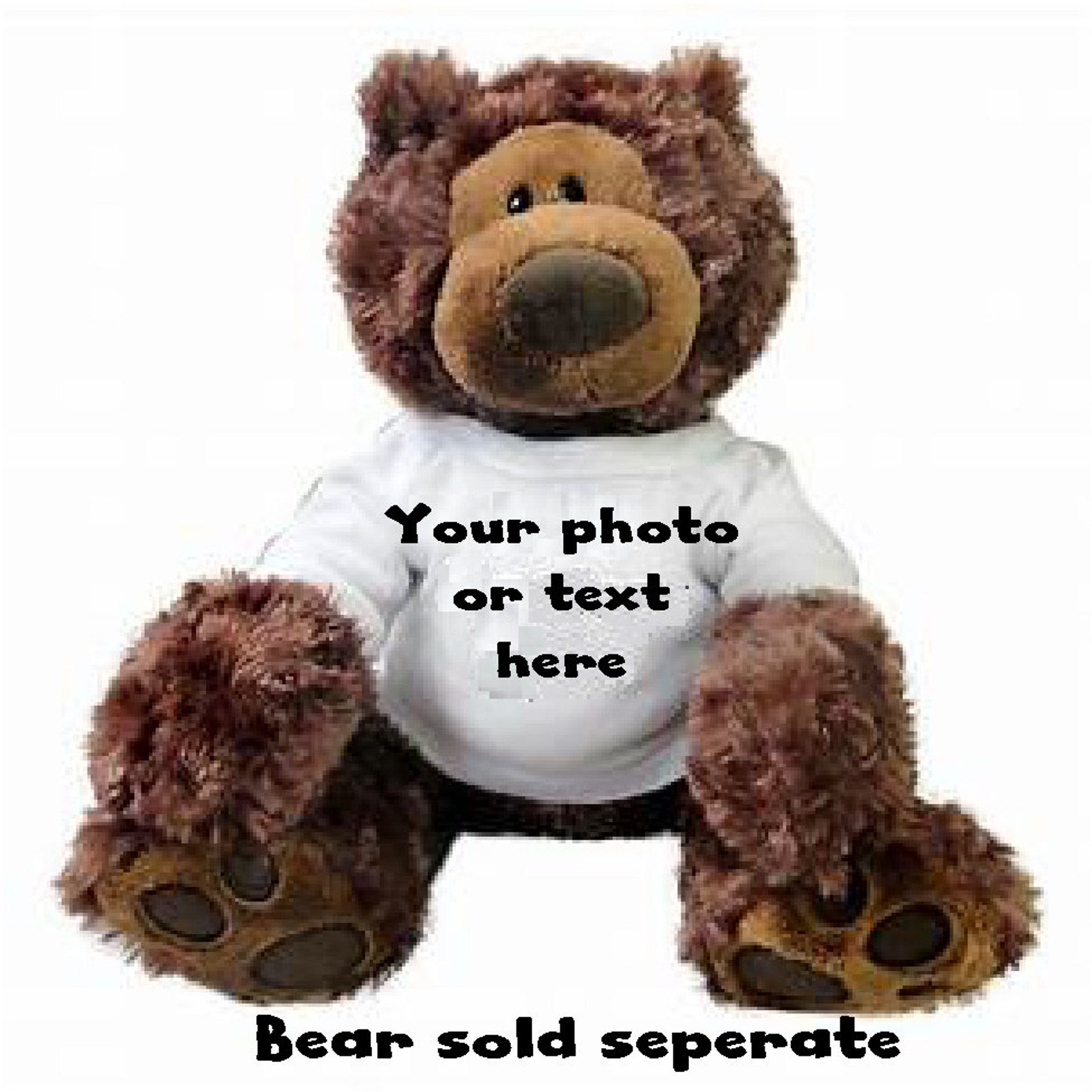 Personalized Teddy Tee in 2 Sizes | Etsy