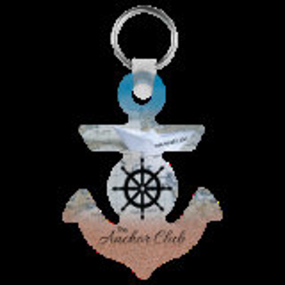 Personalized Anchor Keyring - Etsy