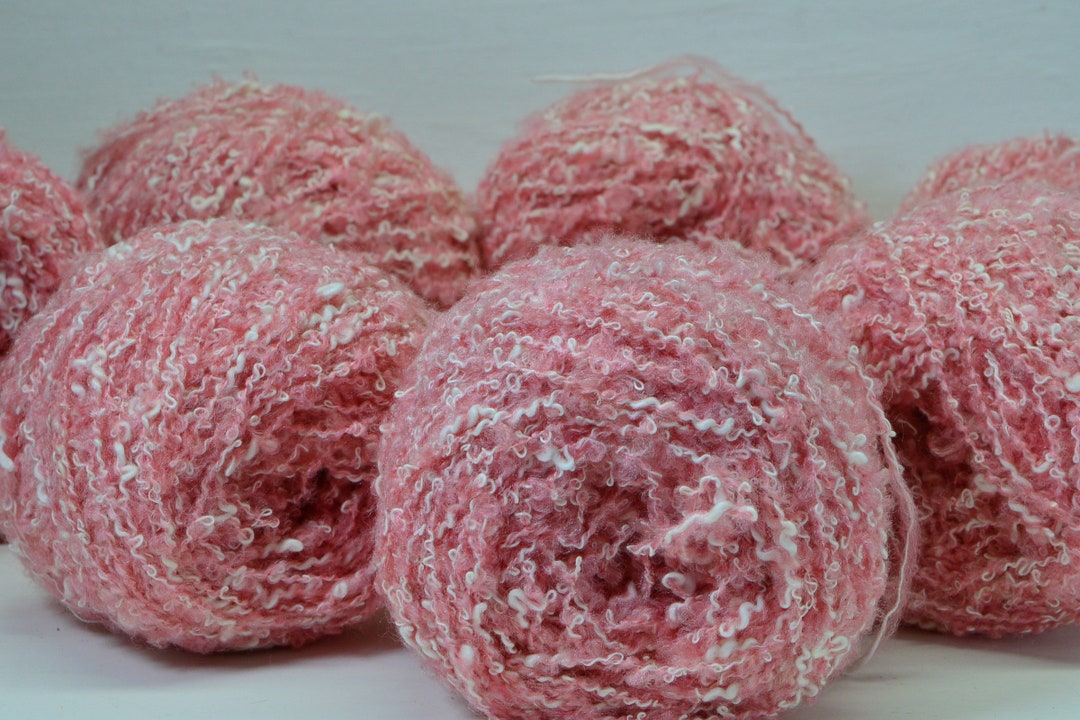 Boucle Yarn Wool Cotton Acrylic Blend Yarn Vintage Yarn, Chunky Yarn ...