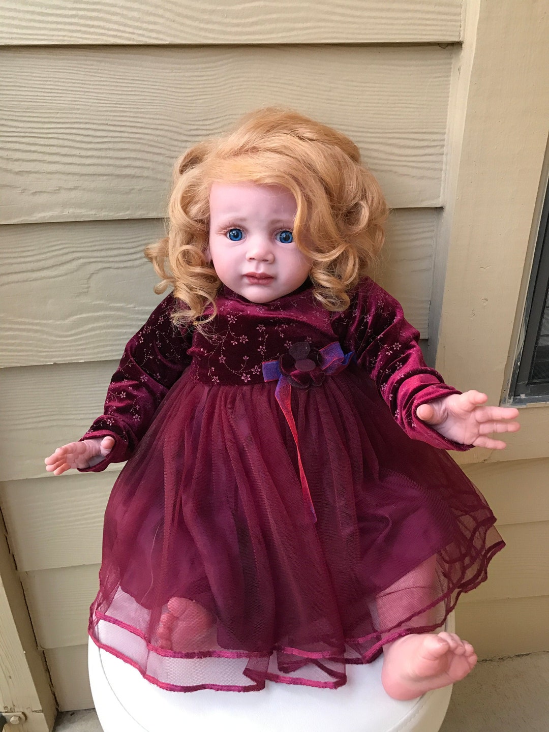 Toddler Reborn Baby Girl Doll Silicone Vinyl Soft body 26 inch Fritzi ...