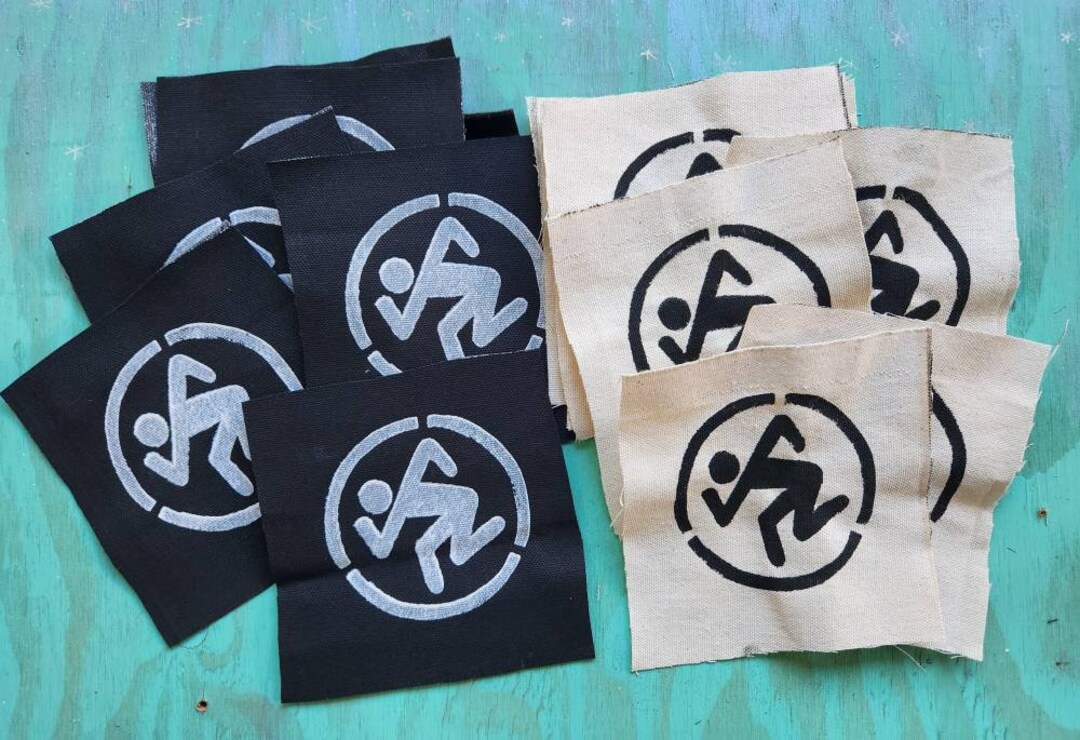DRI Logo Crossover Thrash Punk Stenciled Canvas Patch 2 Patches 1 FREE ...