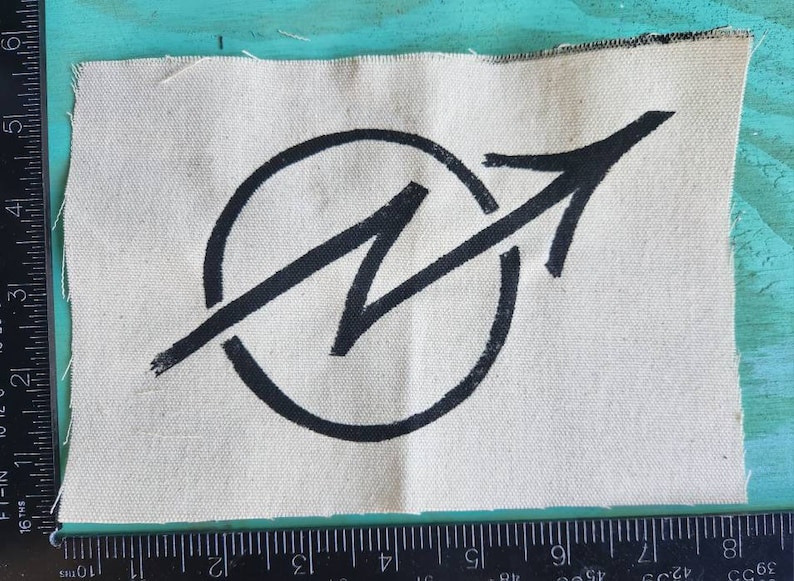 Kraakteken/ Squatter's Rights Symbol Stenciled Canvas - Etsy