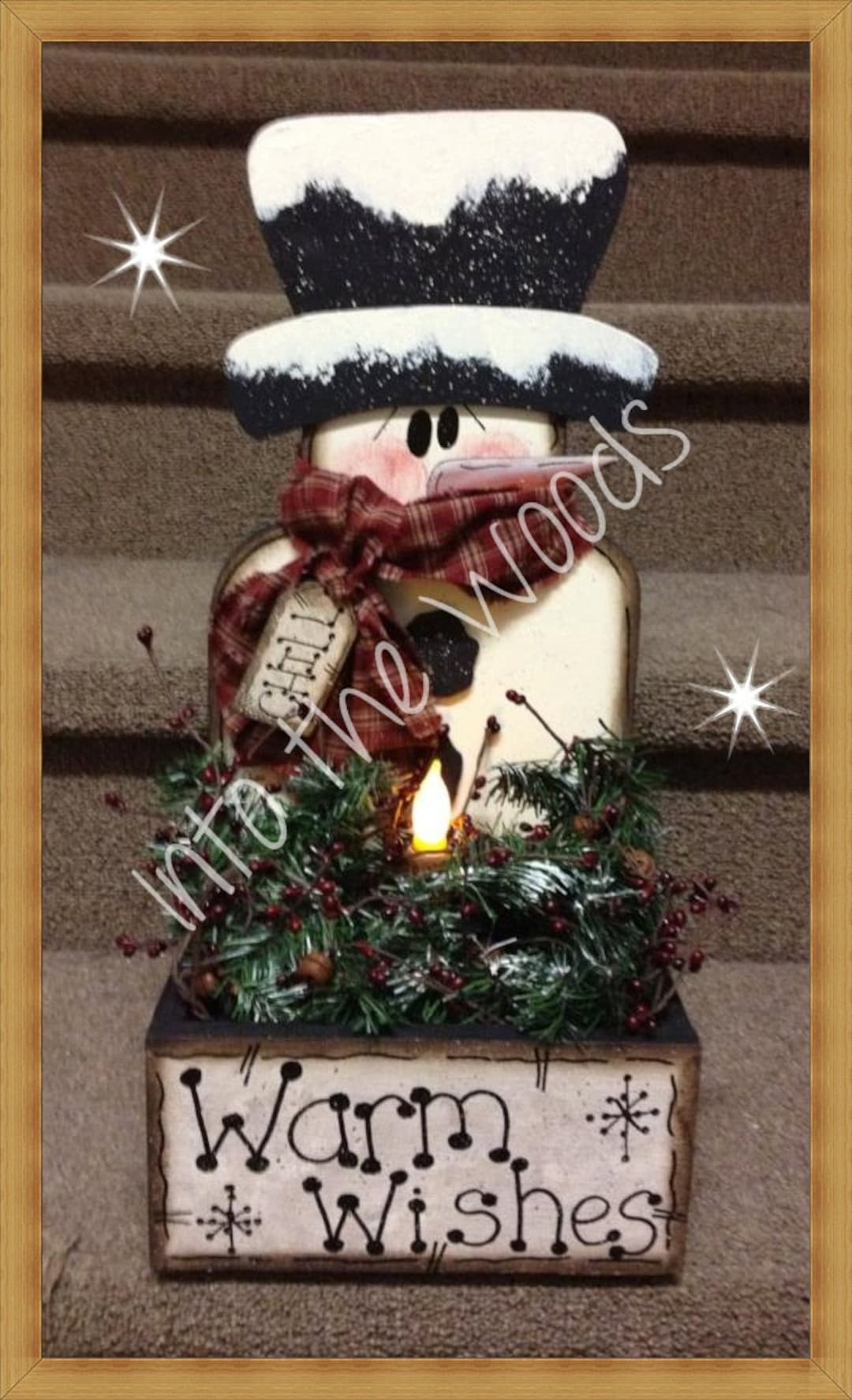 Snowman Decor, Hand Painted, Table Sitter, Wood Decor, Gifts for Her ...