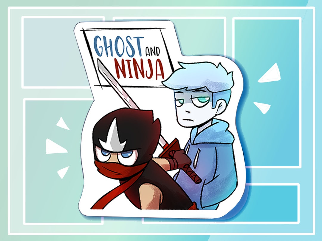 Official Ghost and Ninja Sticker // Webtoon Comic/ Vinyl Sticker ...