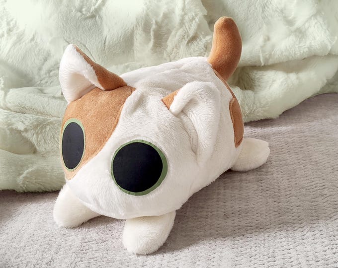 Calico Cat Loaf Plushie, Cute Handmade Plush Toy, Cat Stuffed Animal - Etsy