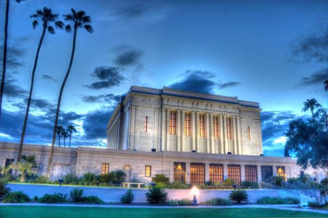 Mesa Arizona LDS Mormon Temple Art Photo Photography Instant Digital ...