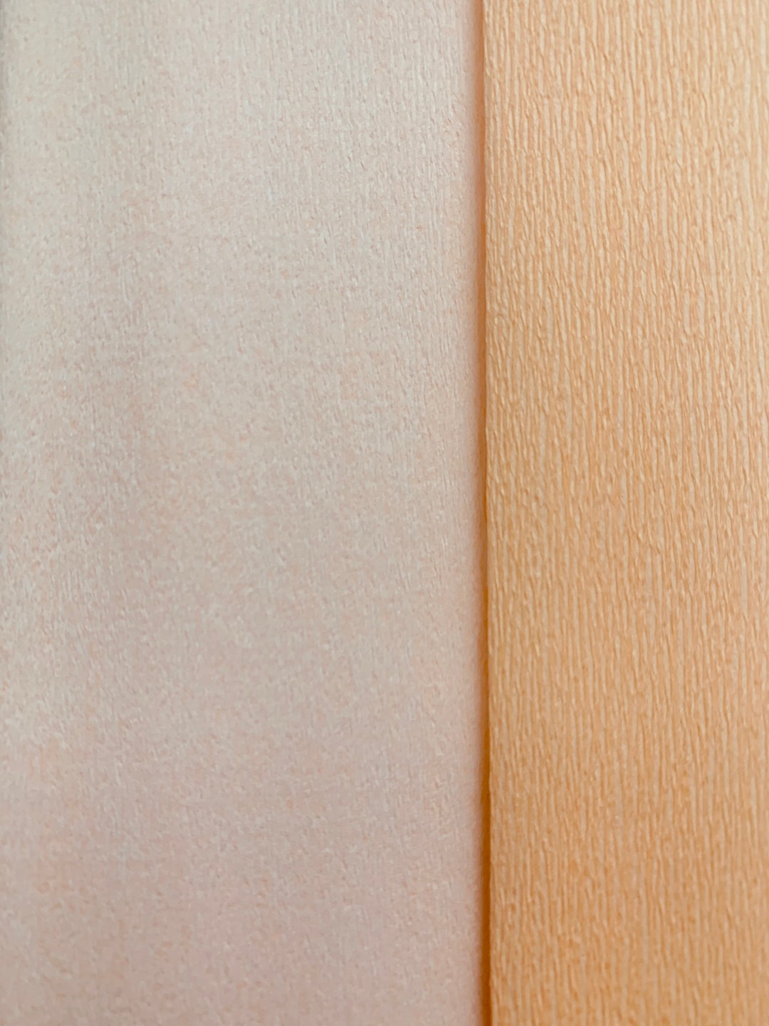 Double Sided Crepe Paper Folds-white and Apricot Nip-heavy- Made in ...