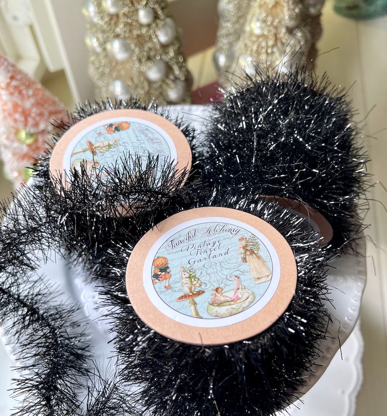 Vintage Tinsel Garland NEW 12 Ft Spool-6 Colors. Old Fashioned - Etsy