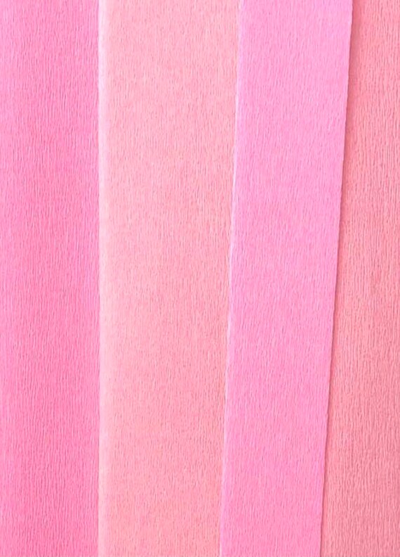 Double Sided Crepe Paper Fold Light Rose & Pink NIP | Etsy
