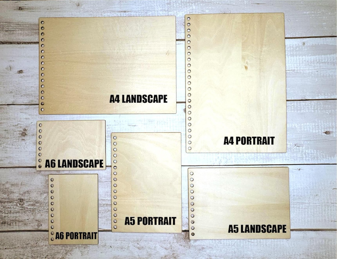 SVG and LIGHTBURN Cut Files for A4, A5, and A6 Metric Notebook and ...