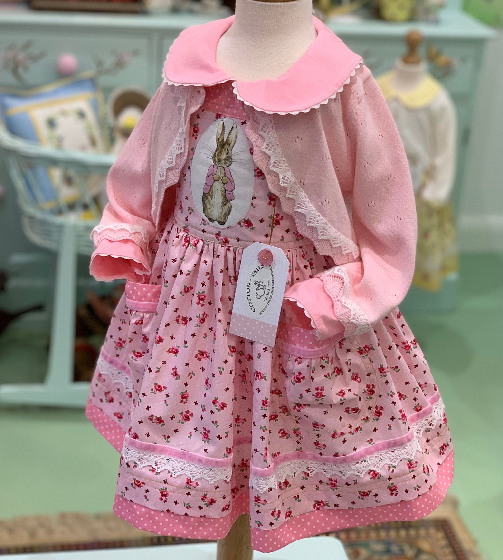 Peter Rabbit ... 'flopsy Bunny' Pinafore Dress, Baby Pink & Vintage ...