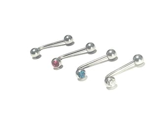 Barbell piercing | Etsy