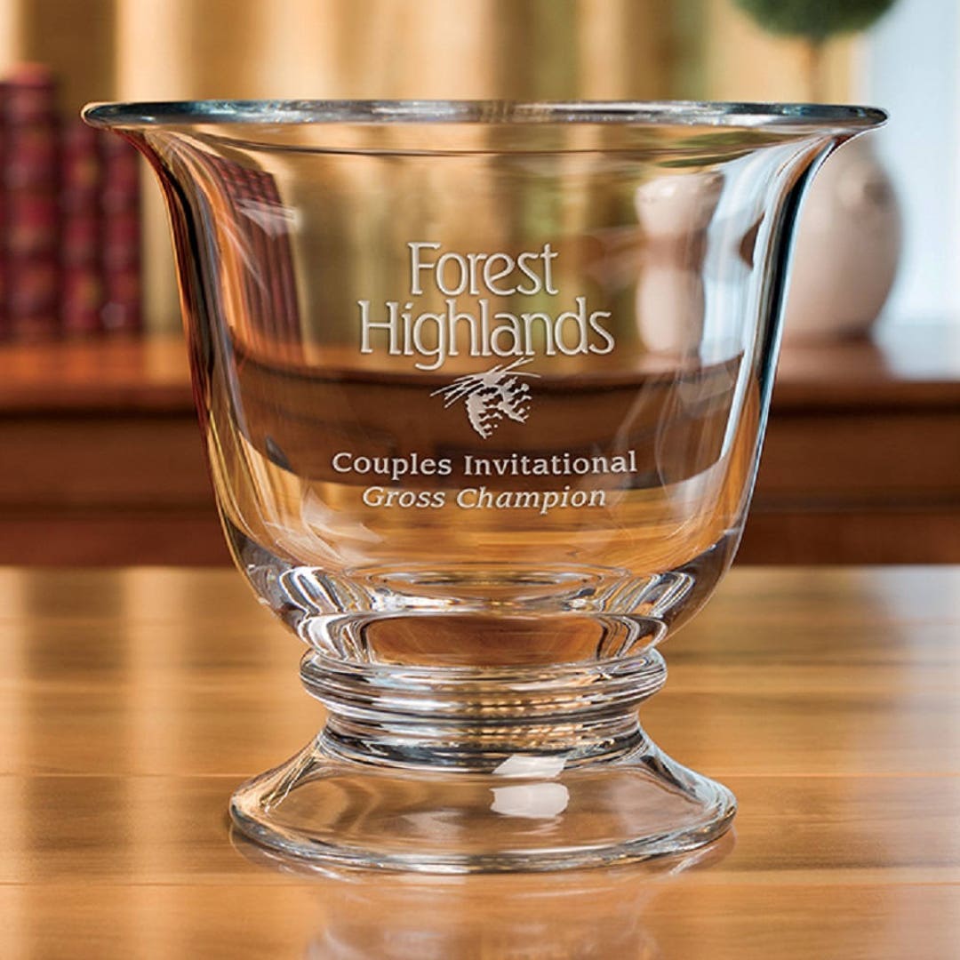 Richland Crystal Bowl - 8" X 8" - Personalized Gift Bowl Engraved - Etsy