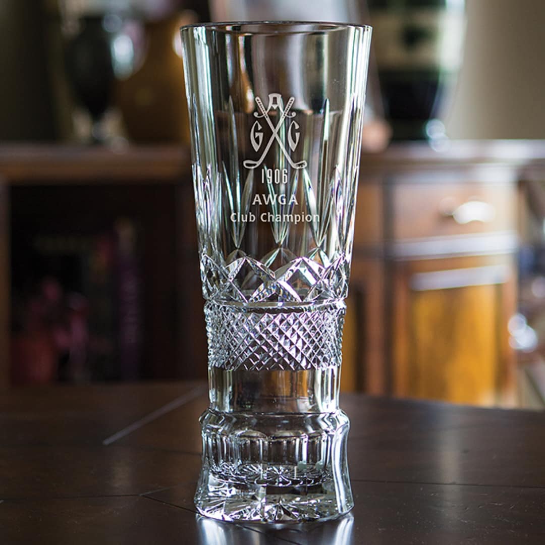 Spartan Trophy Cup - 11 3/4" Tall Lead Crystal Trophy - Personalized ...