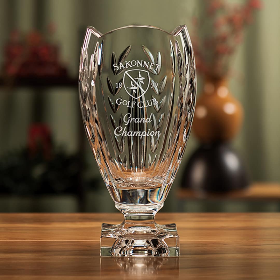 Celestial Signature Trophy - Tall Lead Crystal Trophy - Personalized ...