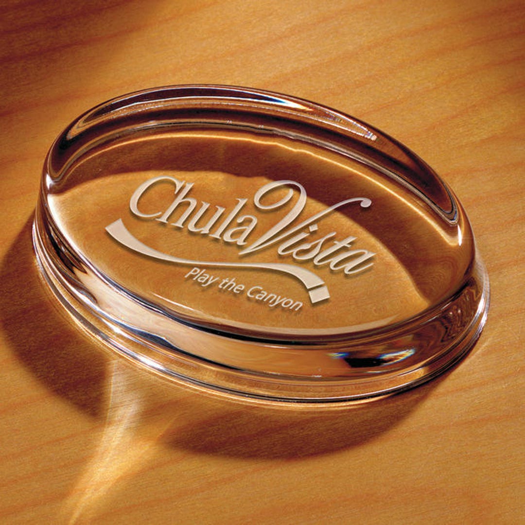 Glass Paperweight - Oval Shape - Personalized Gift Engraved - Etsy