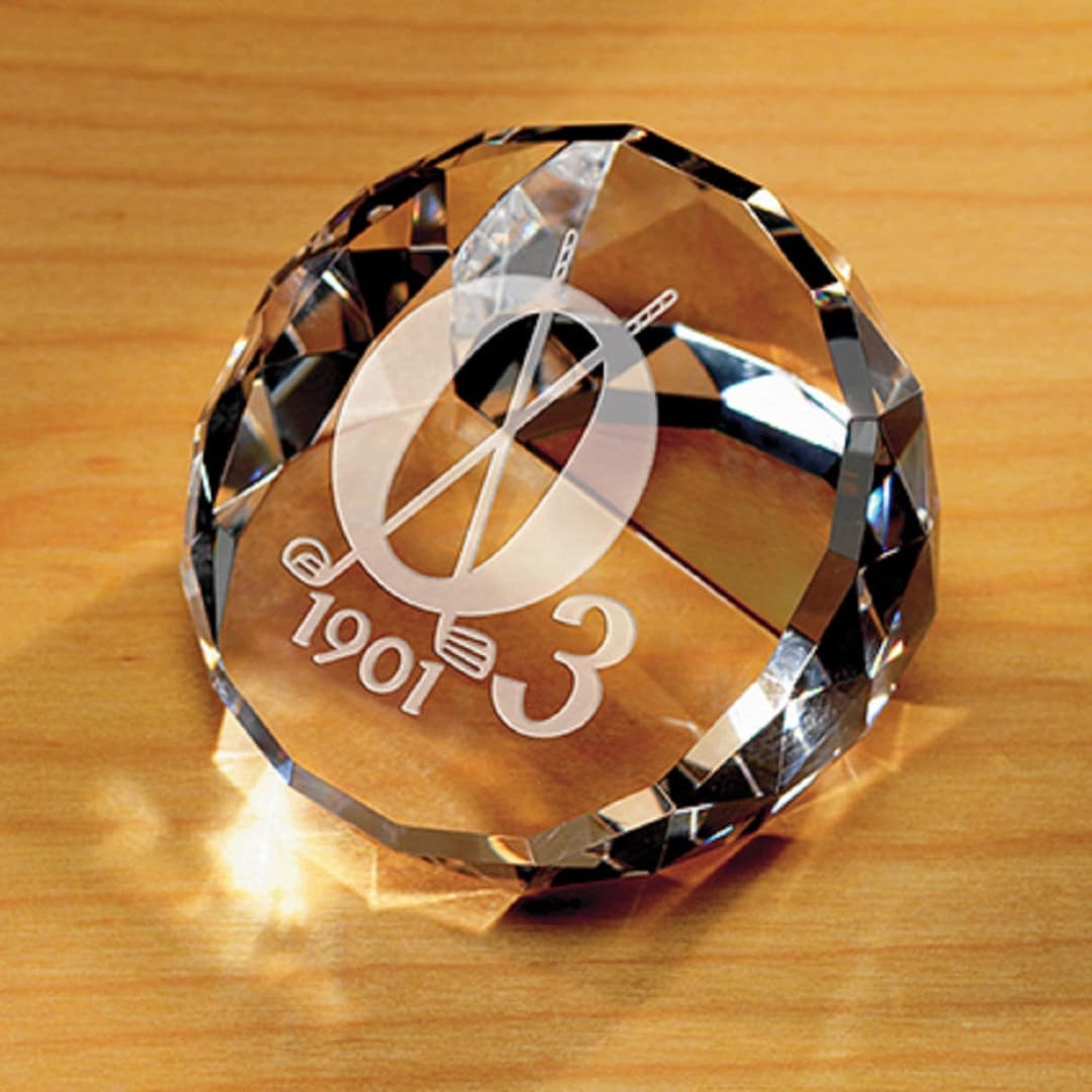 Standing Paperweight - Premium Crystal - Personalized Gift Engraved - Etsy