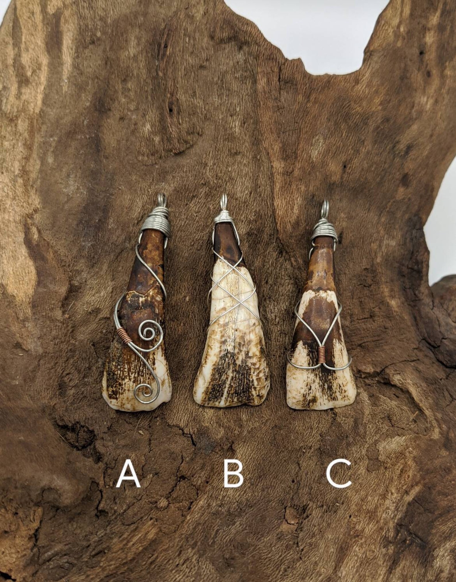 Wire Wrapped Bison Tooth Pendant - Etsy