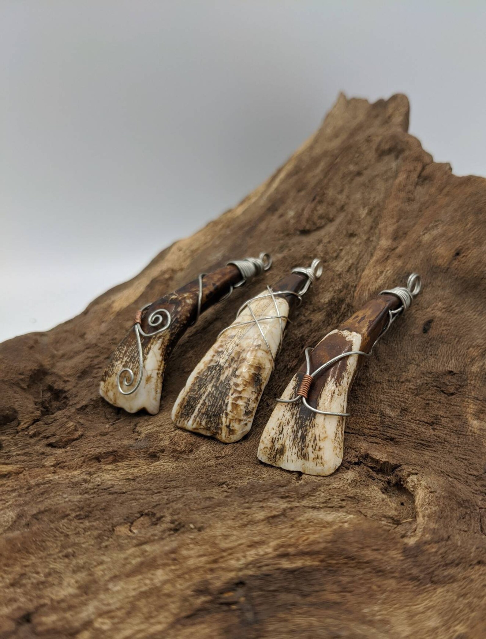 Wire Wrapped Bison Tooth Pendant - Etsy