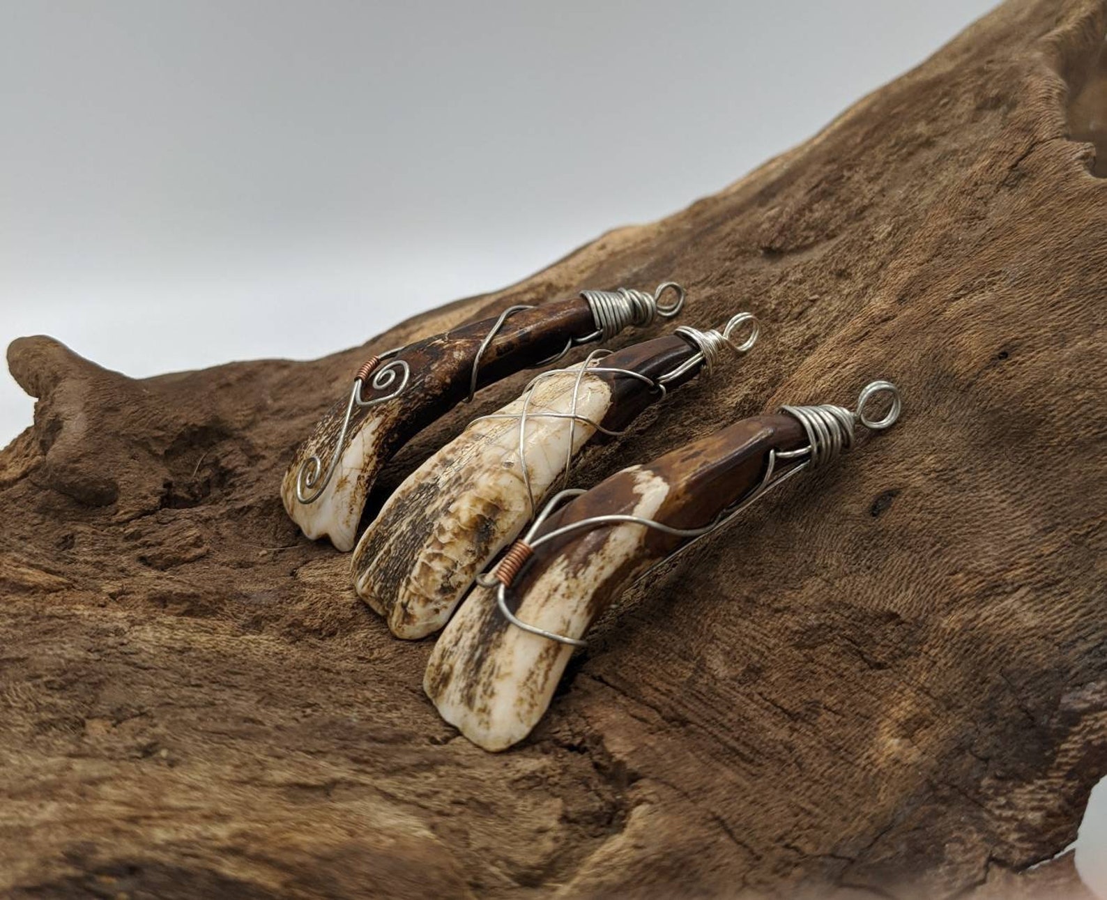 Wire Wrapped Bison Tooth Pendant - Etsy