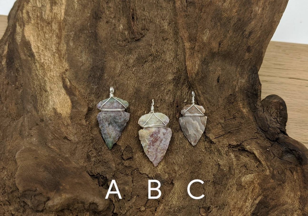 Wire Wrapped Arrowhead Pendant - Etsy
