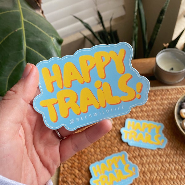 Happy Trails Sticker - Etsy