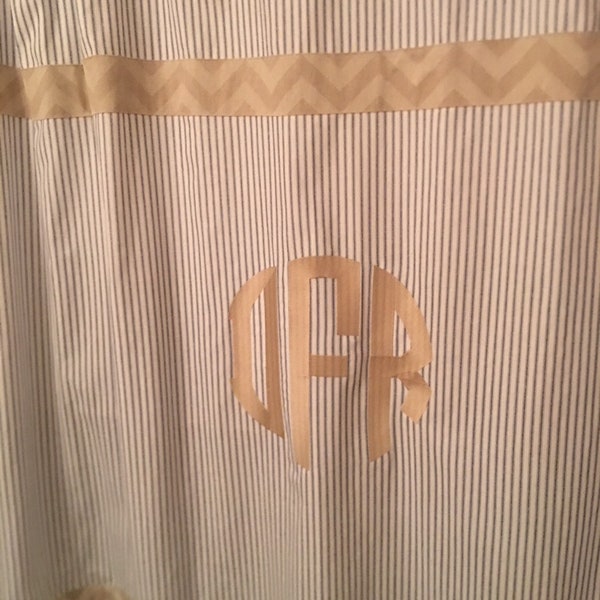 Buy Monogrammed Shower Curtain - Make Your Own