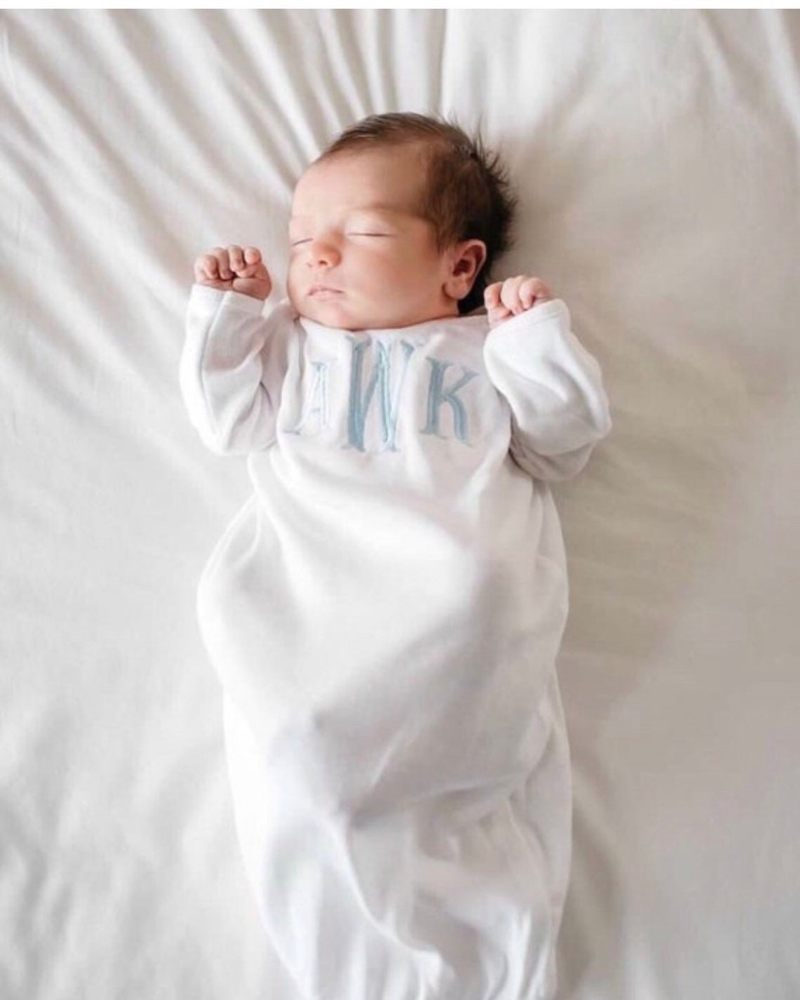 Baby Homecoming Outfit Personalized Gown Newborn Onesie or - Etsy