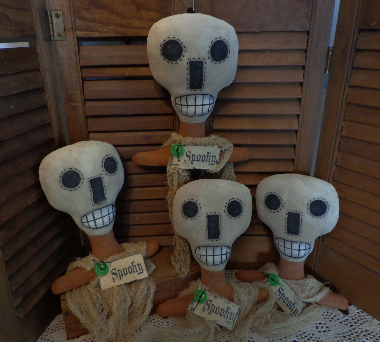 Large Primitive Skull*cupboard Tuck*bowl Filler*folk Art*halloween* - Etsy