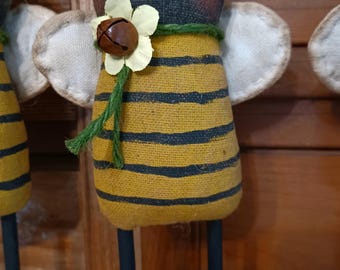 Primitive Spring Stump Bee Doll Summer Honeybee Bumble Bee - Etsy