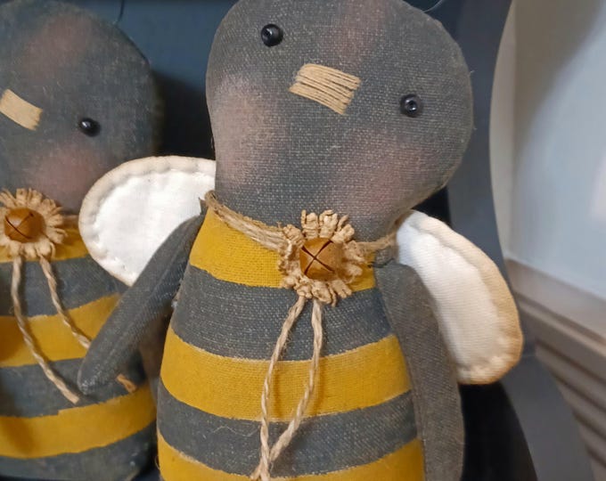 Primitive Spring Stump Bee Doll Summer Honeybee Bumble Bee - Etsy