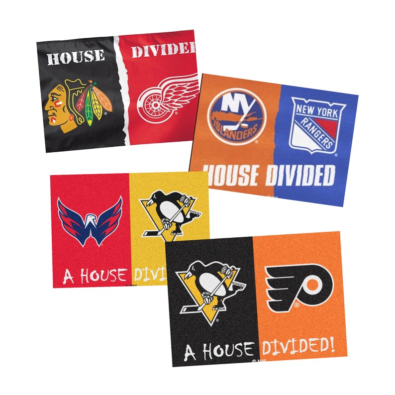 NHL House Divided Team Sports Nightlights - Handmade With Acrylic ...