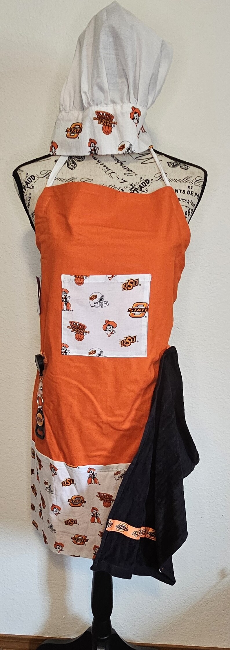 Sports Apron and Chef Hat Combo - Etsy