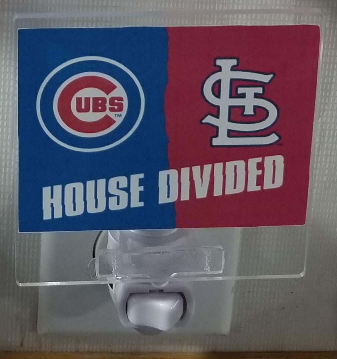 MLB House Divided Team Sports Nightlights - Handmade With Acrylic ...