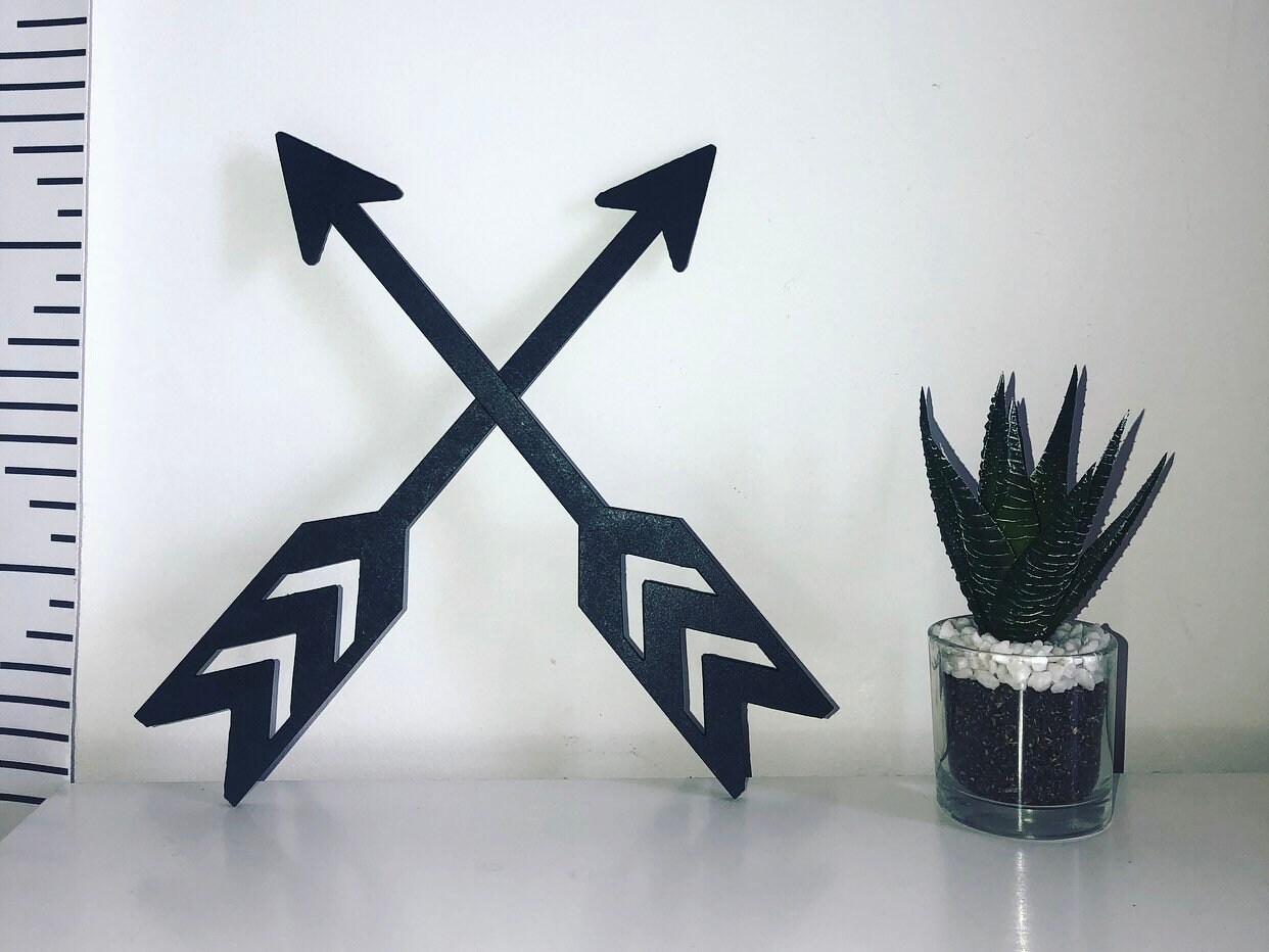 Wooden Arrows Arrow Wall Art Nursery Arrows Crossed - Etsy UK