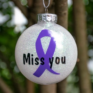 Colon/colorectal Cancer Awareness Ribbon Holiday/christmas Ornament - Etsy