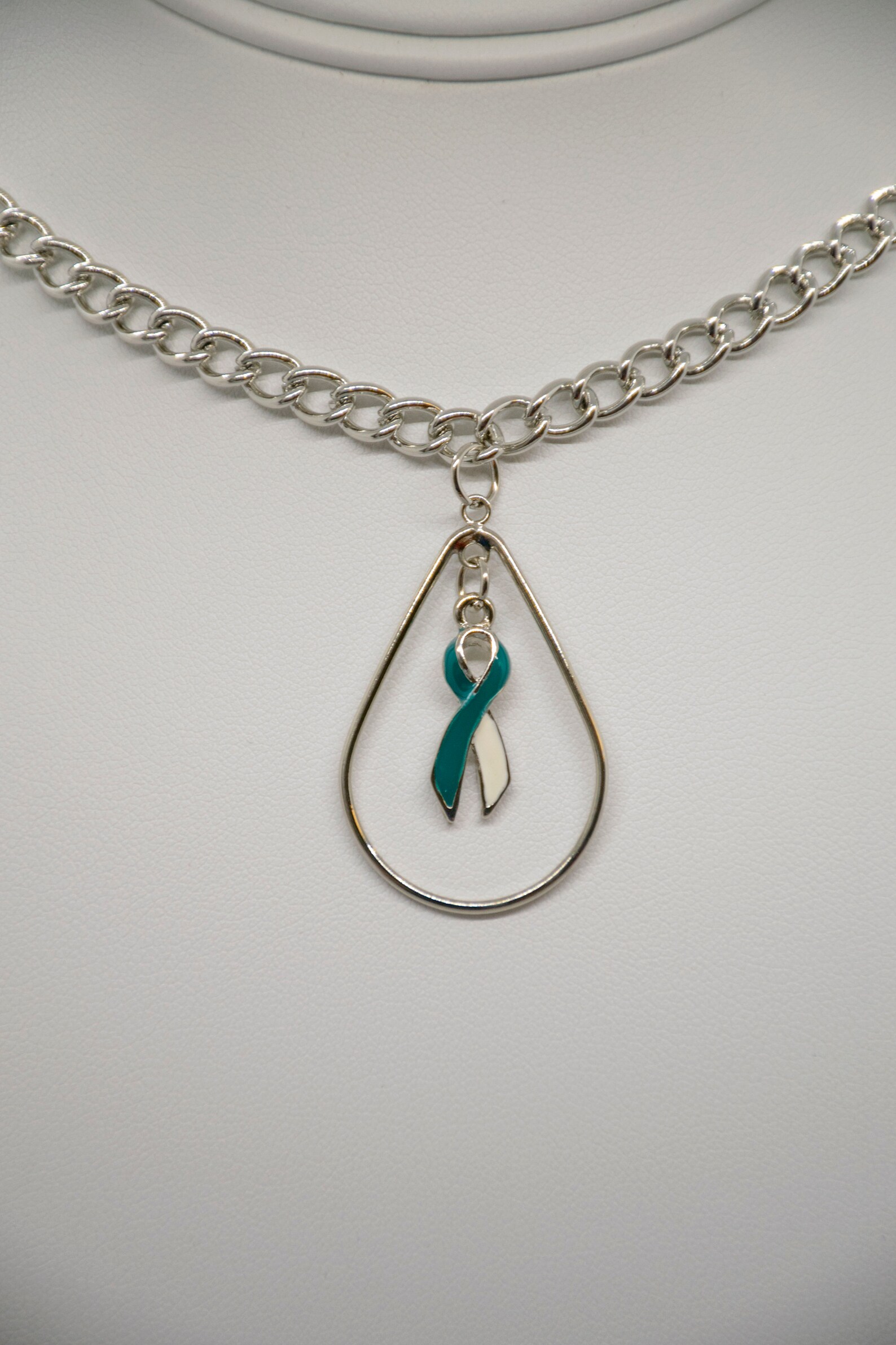Cervical Cancer Awareness Ribbon Necklace - Etsy