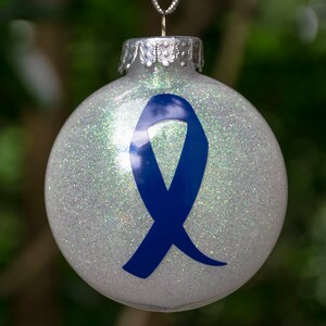 Colon/colorectal Cancer Awareness Ribbon Holiday/christmas Ornament - Etsy