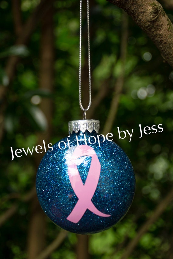 Breast Cancer Awareness Ribbon Holiday/christmas Ornament | Etsy