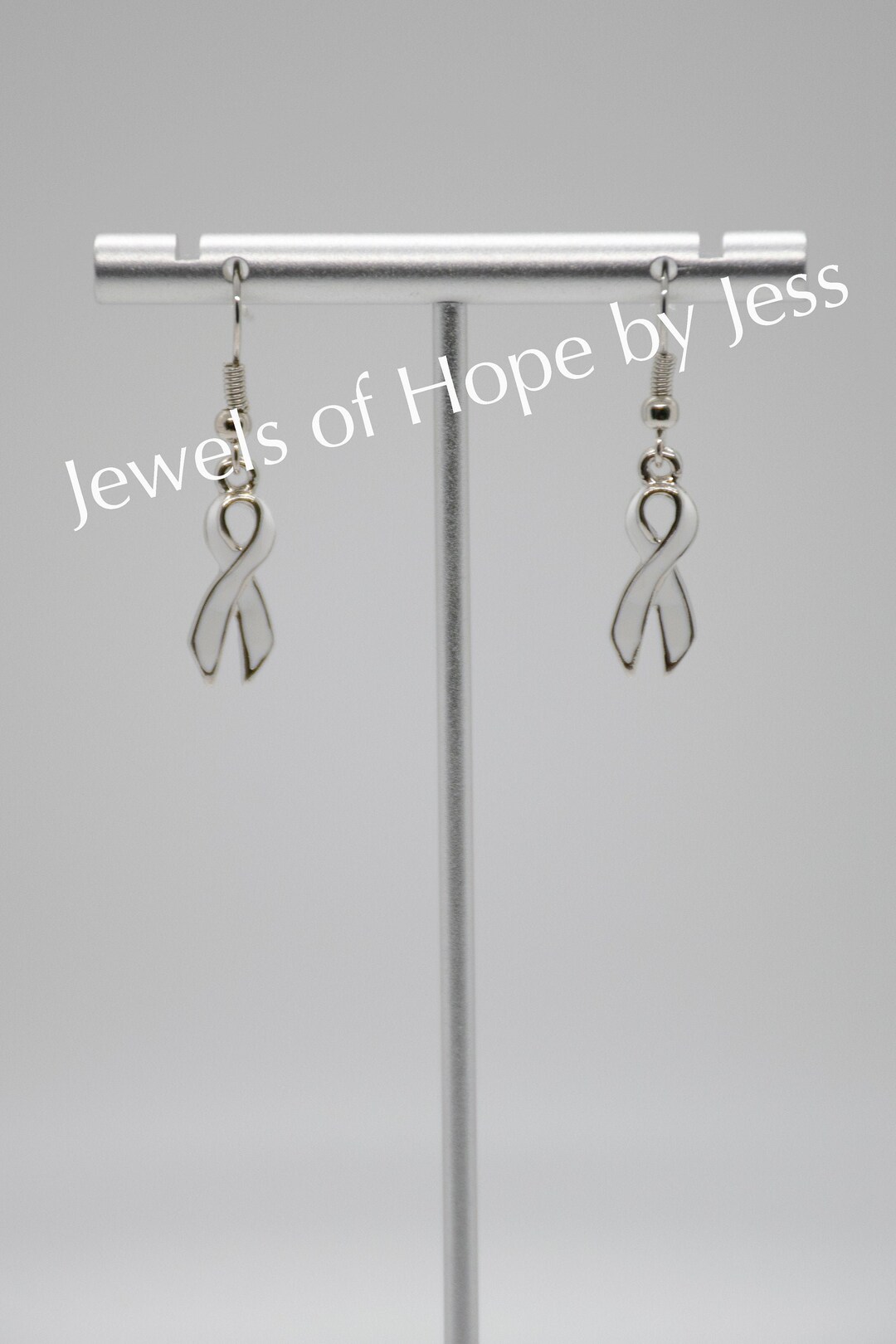 Lung Cancer Awareness Ribbon Earrings - Etsy