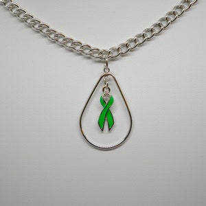 Gallbladder/bile Duct Cancer Awareness Ribbon Necklace - Etsy