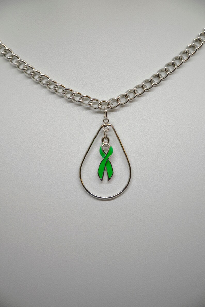 Gallbladder/bile Duct Cancer Awareness Ribbon Necklace - Etsy
